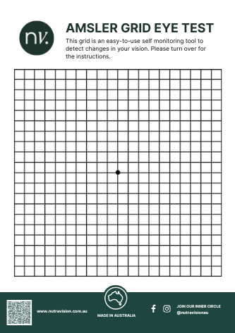 Amsler Grid to Monitor Macular Health - Free Download | Nutravision